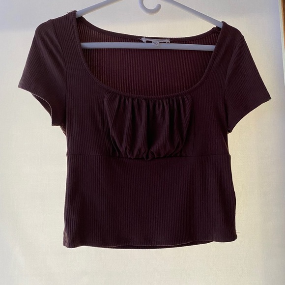 Pink Rose | Tops | Scrunch Crop Top | Poshmark